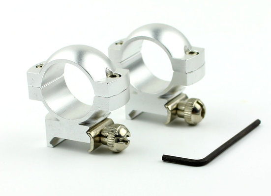 Polishing Sliver Steel High Rise Scope Mount / 2 Piece Scope Brackets