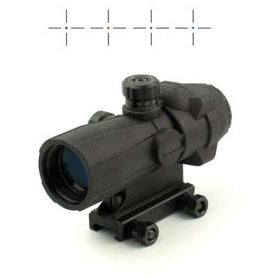 Tactical Gear Ar 15 Prism Scope 4x32 Riflescope For Firearms Shockproof Optic Magnifier