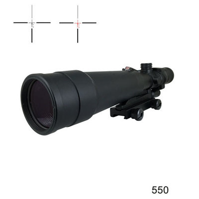 China Crossbow Hunting Equipment 5X50 Airsoft Rifle Scopes W / Optical Fiber Prism Scope
