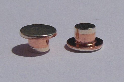 High Precision Trimetal Silver Electrical Contact for Mini Push Button Switch