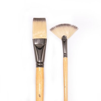 Nylon Hair Bicolor Artist Paint Brushes Set
