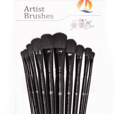Goat Hair Aluminum Ferrule #12 Artist Paint Brushes Set