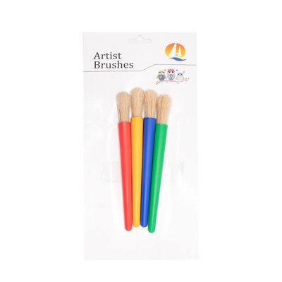 Round Head NIL Ferrule Artist Paint Brushes Set