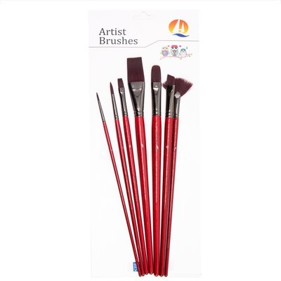 Mixed Shape Copper Ferrule Art Paint Brush Set