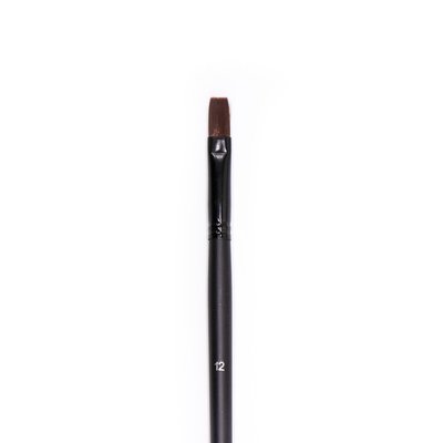 Mixed Shape Matte Black Oil Filbert Brush Set