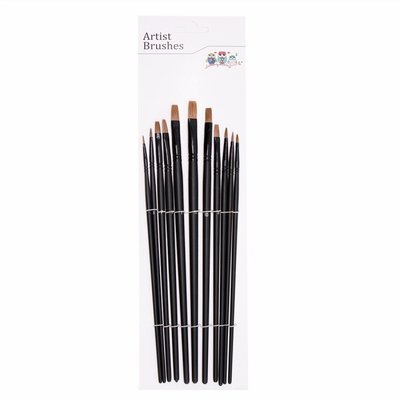 Nylon Hair 12# Kids Artist Oil Paint Brushes