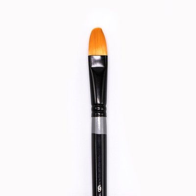 Wooden Handle 12# Filbert Brushes For Oil Painting