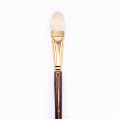 Brown Handle Oval Artist Watercolour Brushes