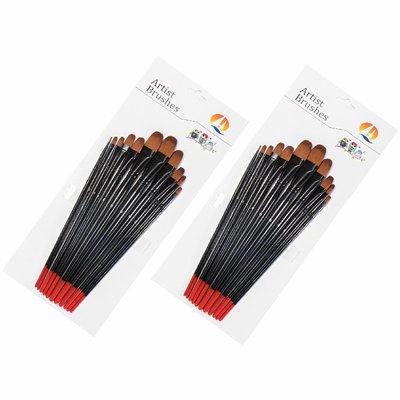 Kids Tempera Artist Paint Brushes Set
