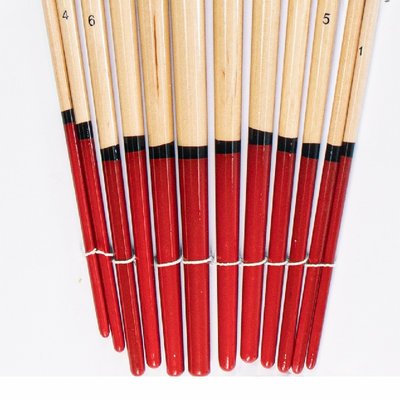 Angular Tip Copper Ferrule Paint Brushes For Toddlers