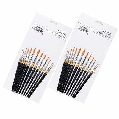 Flat Nylon Watercolor Brushes
