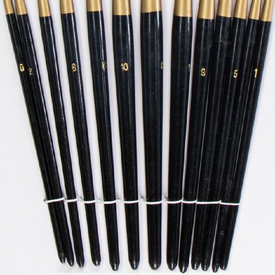 Flat Nylon Watercolor Brushes