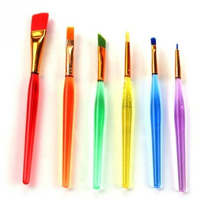 Kids 6PCS Paint Brushes For Acrylic Paint