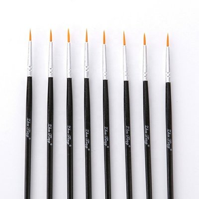 Wood Handle Goat Hair Artist Acrylic Paint Brushes