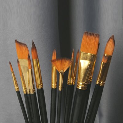 Watercolor 15Pcs Artist Acrylic Paint Brushes Set