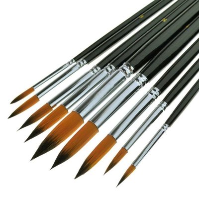 Aluminum Ferrule Acrylic Detail Brush
