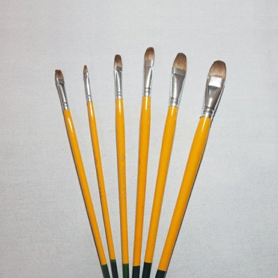 Bristle Hair Artist Acrylic Paint Brushes