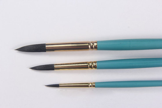 Golden Brass Ferrule Pony Hair Paint Brush