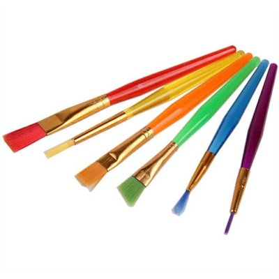 Kids 6PCS Paint Brushes For Acrylic Paint