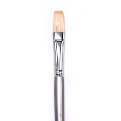 Flat Tip Bristle 2 Inch Brush For Oil Painting