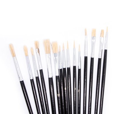 15 Pack Bristle Hair Artist Oil Paint Brushes
