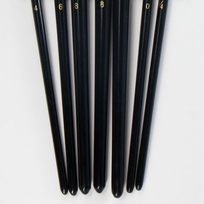 135MM White Nylon Hair Black Wooden Handle Opp Bag Artist Brush Set