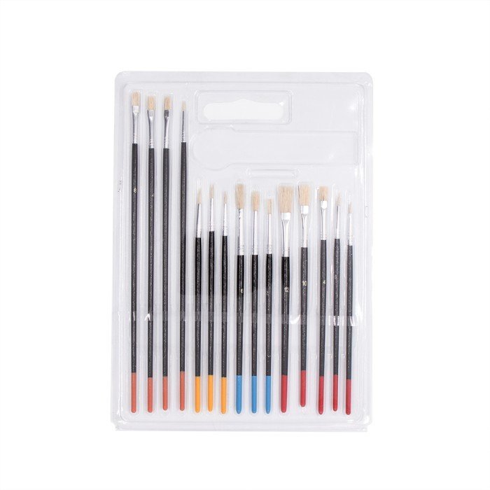 15 Pack Bristle Hair Artist Oil Paint Brushes
