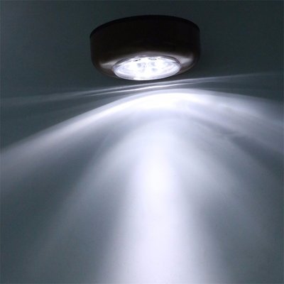 3 LED Battery Operated Stick-On Touch Light LED Tap Light