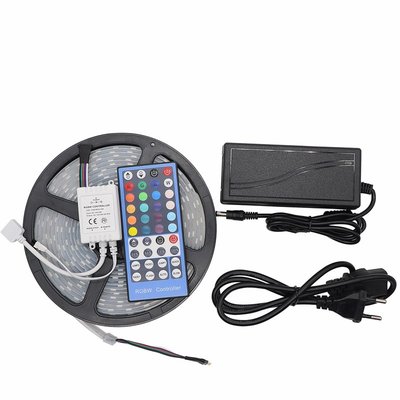12V RGBW IP67 Waterproof 60 Leds/M 5050 Flexible LED Strip Kit With 40key IR Remote