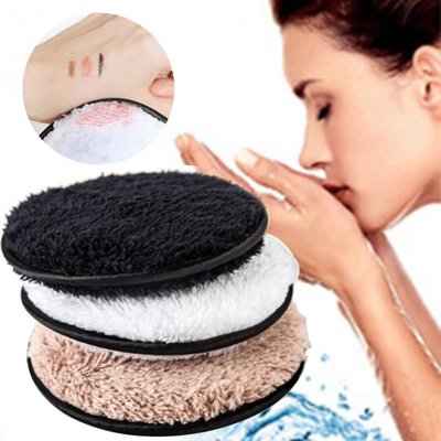 Reusable face cleansing makeup remover pad washable eye makeup pad supplier