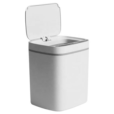 PP ABS ISO9001 Bathroom 13L Automated Trash Can