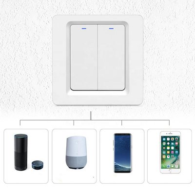 2.4GHZ 600W 3 Gang Smart WiFi Wall Switch For Home