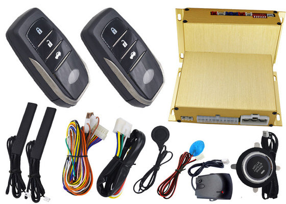 Shock Sensor Alarm Trigger Remote Car Engine Start Stop System With RFID Smart Key Remotes