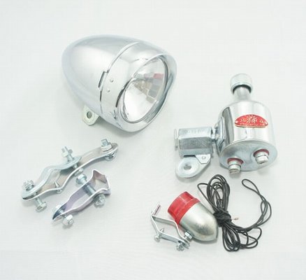 12 Volt 6 Watt Vintage Dynamo Bicycle Light Green Power Without Batteries