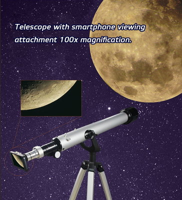 Astronomical Mobile Telescope Lens For Samsung S3 / S4 / S5 , H20 mm Eyepiece