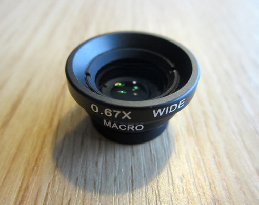 Black / Pink 5X  2 In 1 Smartphone Camera Lens Kit For Iphone 6 / IPhone 5