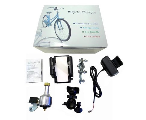 Charger Cycling Bike Dynamo Generator with Holder for Phones / GPS / light / MP3 Player
