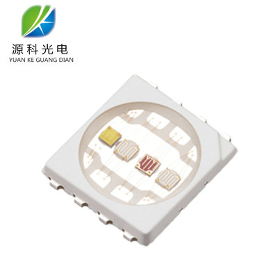 Safe RGBW LED Chip Launched EMC Substrate Surface Mounted -20 To 85 °C Operating Temp