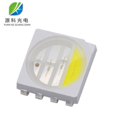 Cool White 10000K Rgbw Smd Led , 5050 Rgbw Led With 4 Chips 8 Pin Indicator Led