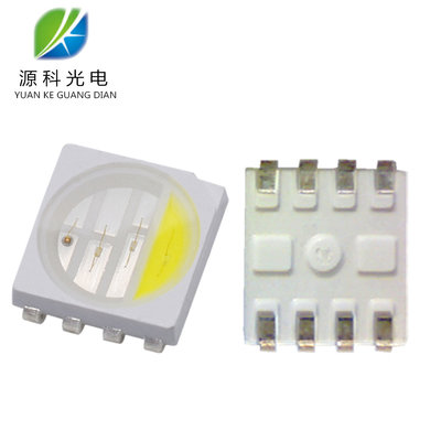 Cool White 10000K Rgbw Smd Led , 5050 Rgbw Led With 4 Chips 8 Pin Indicator Led