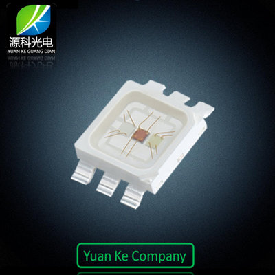 5074 6 Pin Rgb Led , Epileds Epistar Led Chip 120 Degree Viewing Angle