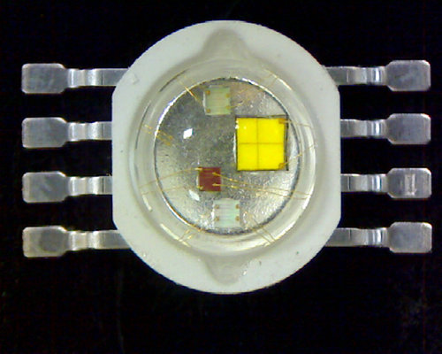PLCC8 High Power 8 Pin SMD LED 4w , Rgbw Led Diode 1200 MA Current