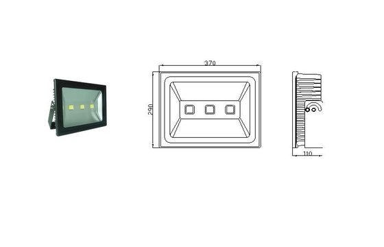 China 150w billboard lighting led outdoor floodlight With Die - Casting Aluminum Casing supplier