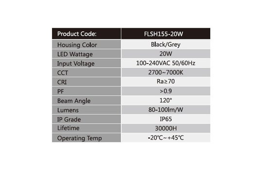 20w Classical Outdoor Led Floodlight  Aluminum Pc Waterproof supplier
