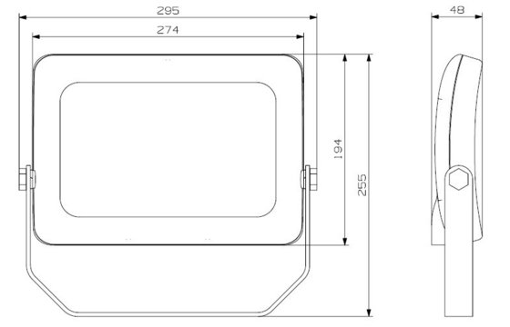 50watt Ultra Thin 48mm Outdoor LED Flood Light for Hotel Wall Washer supplier