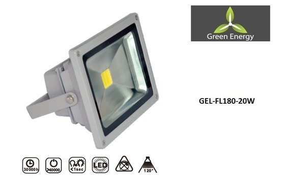 Waterproof IP65 20W Led Flood Light 80 - 100lm/w High Efficiency supplier