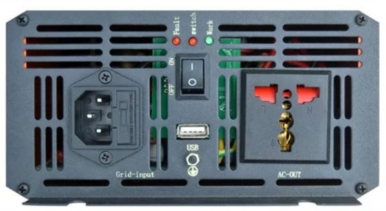 Orange High Frequency Pure Sine Wave Inverter 12V 220V 1000W With Dual AC Outlets supplier