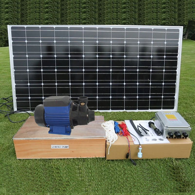 DC brushless Surface Solar Pond Pump , Solar Powered Water Pump For Fountain and House Use