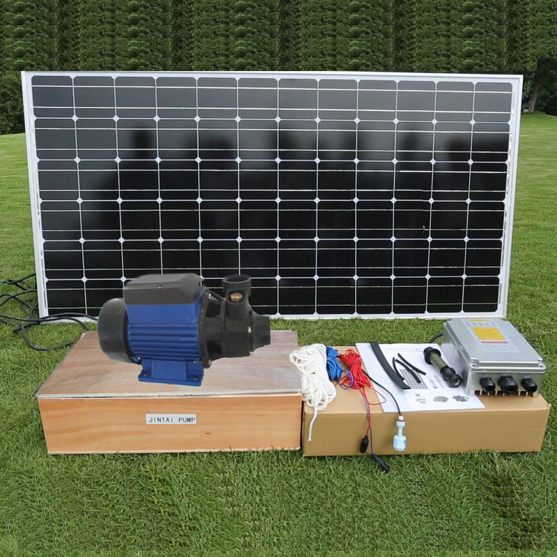 DC brushless Surface Solar Pond Pump , Solar Powered Water Pump For Fountain and House Use
