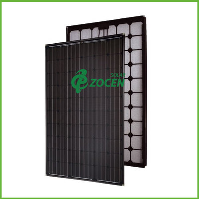 245W Aluminum Frame Black Solar PV Panels Mono Crystal Silicon Solar Panels